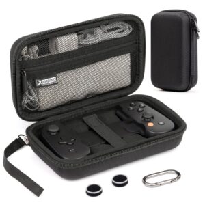 xording case for backbone one/2nd gen, large nylon hard shell carrying case with wristband, keychain, and mesh pocket, compatible with backbone one accessories