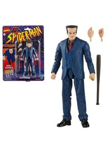 spider-man marvel legends series 6-inch marvel’s hammerhead action figure toy, includes 3 accessories: 2 alternate hands, 1 baseball bat