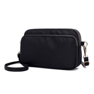 women crossbody cell phone purse shoulder bag for iphone 11 12 13 pro samsung galaxy s21 s20 fe a72 a52 a32 a02 a12, black