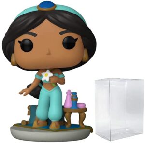 pop disney ultimate princess: jasmine funko vinyl figure (bundled with compatible box protector case)