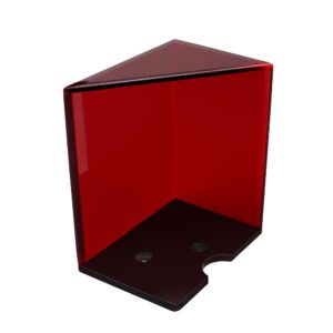 gse games & sports expert 6 decks acrylic discard trays, casino grade discard holder trays for blackjack, bridge, playing cards (red)