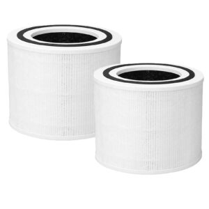 core p350-rf replacement filter compatible with levoit core p350 pet air purifier, 3-in-1 true hepa pet replacement filter, part # core p350-rf (2 pack)