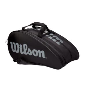 wilson padel-case rak pak, for up to 6 rackets, black/grey, wr8900203001