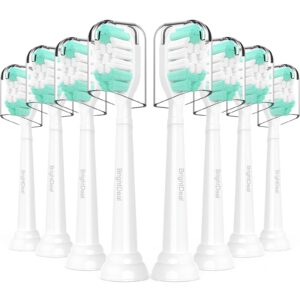 brightdeal replacement toothbrush heads for philips sonicare protectiveclean 4100 5100 6100 dailyclean plaque control gum health g2 c2 toothbrush head hx6817/01 hx6857/11 electric toothbrushes, 8 pack