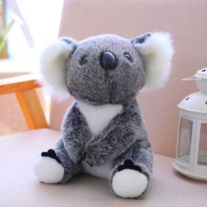 bsvome koala bear stuffed plush animal simulation koala doll toy gift (gray, 11inch)