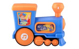 blippi toy train for kids with built-in music and sound effects, musical toy designed for fans of blippi toys and blippi gifts for kids aged 3 and up