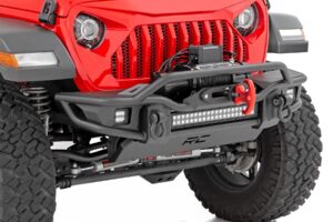 rough country tubular front bumper for 07-24 jeep gladiator jt/jk & jl - 10647