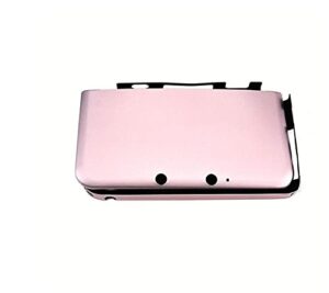 aluminium alloy protective case front back faceplate plates top cover & bottom battery housing shell case cover for 3ds xl ll console - pink