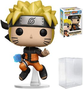 pop naruto shippuden - naruto (rasengan) funko pop! vinyl figure (bundled with compatible pop box protector case), multicolor, 3.75 inches