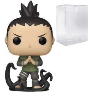 pop naruto shippuden - shikamaru nara funko pop! vinyl figure (bundled with compatible pop box protector case) multicolored 3.75 inches