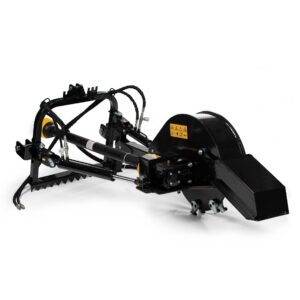 titan attachments 3 point pro series pto-driven stump grinder, stump grinder machine for cat 1 and 2 tractors with 20-60 hp, carbide steel teeth, 950 rpm, tree stump grinder