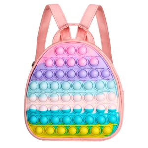 woosir pop purse backpack for girls fidget mini backpack gift for girls,easter pop fidget toys gifts for kids pop shoudler bag toys for toddler birthday party favors easter gifts