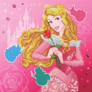 diamond dotz aurora graceful disney diamond painting kits for adults - diamond art kits a relaxing creative craft kit with dotz gems 12.6x12.6