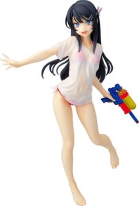 chara-ani rascal does not dream of bunny girl senpai: mai sakurajima (water gun date ver.) 1:7 scale pvc figure