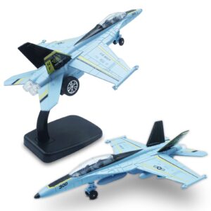 otonopi fighter jet army military air force airplane toy pull back aircraft die cast metal model plane collection with lights and sounds for kids age 3+