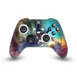 head case designs officially licensed cosmo18 lagoon nebula art mix vinyl sticker gaming skin decal cover compatible with xbox series x/s controller