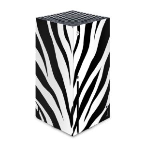 head case designs officially licensed grace illustration with zebra art mix vinyl sticker gaming skin decal cover compatible with xbox series x console