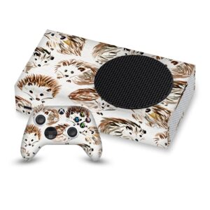 head case designs officially licensed cat coquillette hedgehogs art mix vinyl sticker gaming skin decal cover compatible with xbox series s console and controller bundle