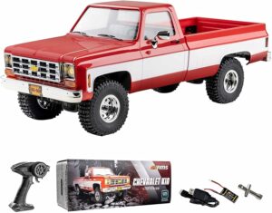 fms 1/18 rc crawler k10 4wd brushed rtr rc car official licensed rc model 4wd hobby rc crawler remote control car with led lights 3-ch 2.4ghz transmitter for adults