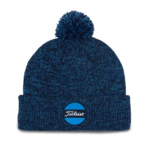 titleist men's standard pom hat, heather navy, one size