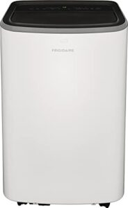 frigidaire fhph142ac1 portable room air conditioner, 14k btu (ashrae) / 10k btu (doe) with multi-speed fan/dehumidifier mode/supplemental heat/window kit/built-in air ionizer/washable filter,in white