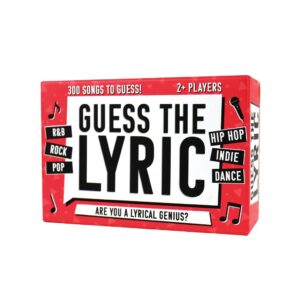 gift republic guess the lyric trivia family board game 2+ players