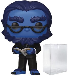 pop marvel: x-men 20th anniversary - beast funko pop! vinyl figure (bundled with compatible pop box protector case) multicolor 3.75 inches