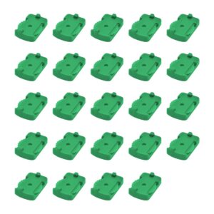 classic green ttc (total team control) bases - 24 pack for electric football figures