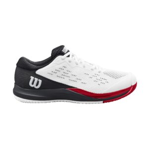 wilson rush pro ace white/black/poppy red 9 d (m)