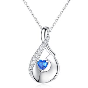 ylt teardrop urn pendant water droplet necklace for ashes 925 sterling silver memorial keepsake cremation ashes infinity jewelry for women