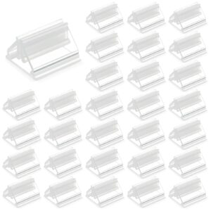 maitys 30 pieces game card stands plastic card stands diy board games stand for game party favor (transparent)