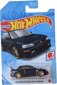 hot wheels '98 subaru impreza 22b sti version, [dark blue] 124/250 j-imports 1/10