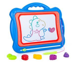 magnetic drawing board toys for 1-2 year old girls, large erasable sketch pad with pen for toddler educational learning toys kid christmas birthday gift art toy, baby toddlers party travel