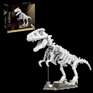 newabwn dinosaur luminous building toys for kids 8-14,triceratops glow in the dark, use sunlight/lights to store energy,shine at nnight/dark places