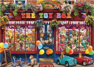 ceaco - shop windows - toy box - 1000 piece jigsaw puzzle, 26.6 x 19