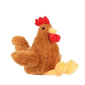 apricot lamb toys plush ginger rooster stuffed animal soft cuddly perfect for child (ginger rooster,10inches)