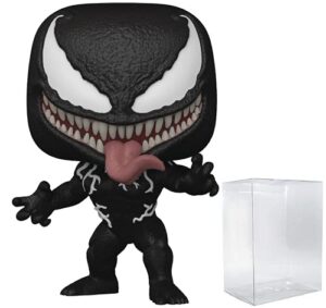 pop marvel: venom 2 let there be carnage - venom [eddie brock] funko vinyl figure (bundled with compatible box protector case), multicolored, 3.75 inches