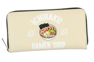 naruto shippuden ichiraku ramen shop hidden leaf village zip around wallet