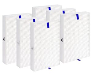 yiemoge true hepa replacement for honeywell filter r hpa300 hpa200 hpa100 hpa090 hpa5300, 6 true hepa filters set compatible with honeywell air purifier (6 hepa filters)