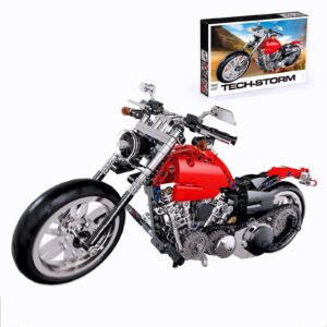 manyi motorbike toy building kit,build a motorcycle building blocks set model,featuring gearbox and suspension（613pieces）