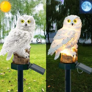 guagll owl solar led lights,garden solar lights ground light outdoor decorative with garden lawn decorations lamp