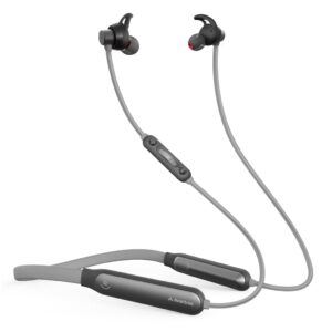 avantree neckband bluetooth headphones with clear dialogue mode & enhanced volume for phone pc tv listening, 20hrs music time, wireless earbuds, support low latency - nb18