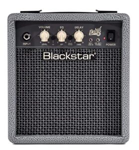 blackstar debut 10e beginners practice electric guitar amplifier combo with delay effect 10 watt headphone input/line in mp3 playback (bronco grey)