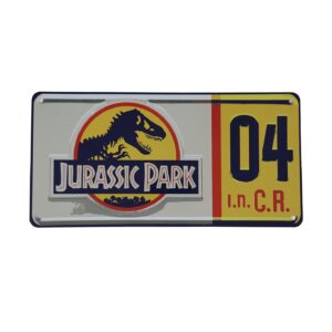 jurassic park replica numberplate