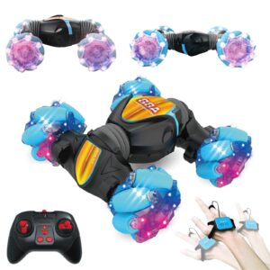 remote control car,gesture sensing car hand remote controlled car stunt crawler double sided rotating 360 rotating 2.4 ghz remote control car toy for girls boys