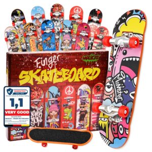 magicat premium fingerboard set i 12 cool finger skateboards for kids i party favors i finger boards for kids i finger skateboard i 4 year old boy birthday gift