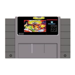 retro game battletoads in battlemaniacs 16 bit big gray game card for usa ntsc game player (gray)