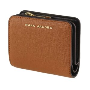 marc jacobs m0016993 smoked almond/gold hardware daily mini women's compact wallet