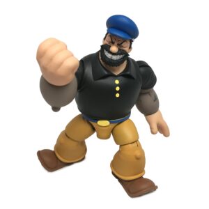 boss fight studio bluto popeye the sailor man classics wave 1 collectible action figure – highly articulated figurine with accessories including alternate hands and removable hat - 1:12