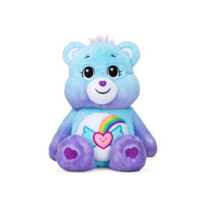 care bears 14" medium plush - dream bright bear - light blue plushie for ages 4+ – stuffed animal, soft and cuddly – good for girls and boys, employees, collectors, great valentines day gift for kids